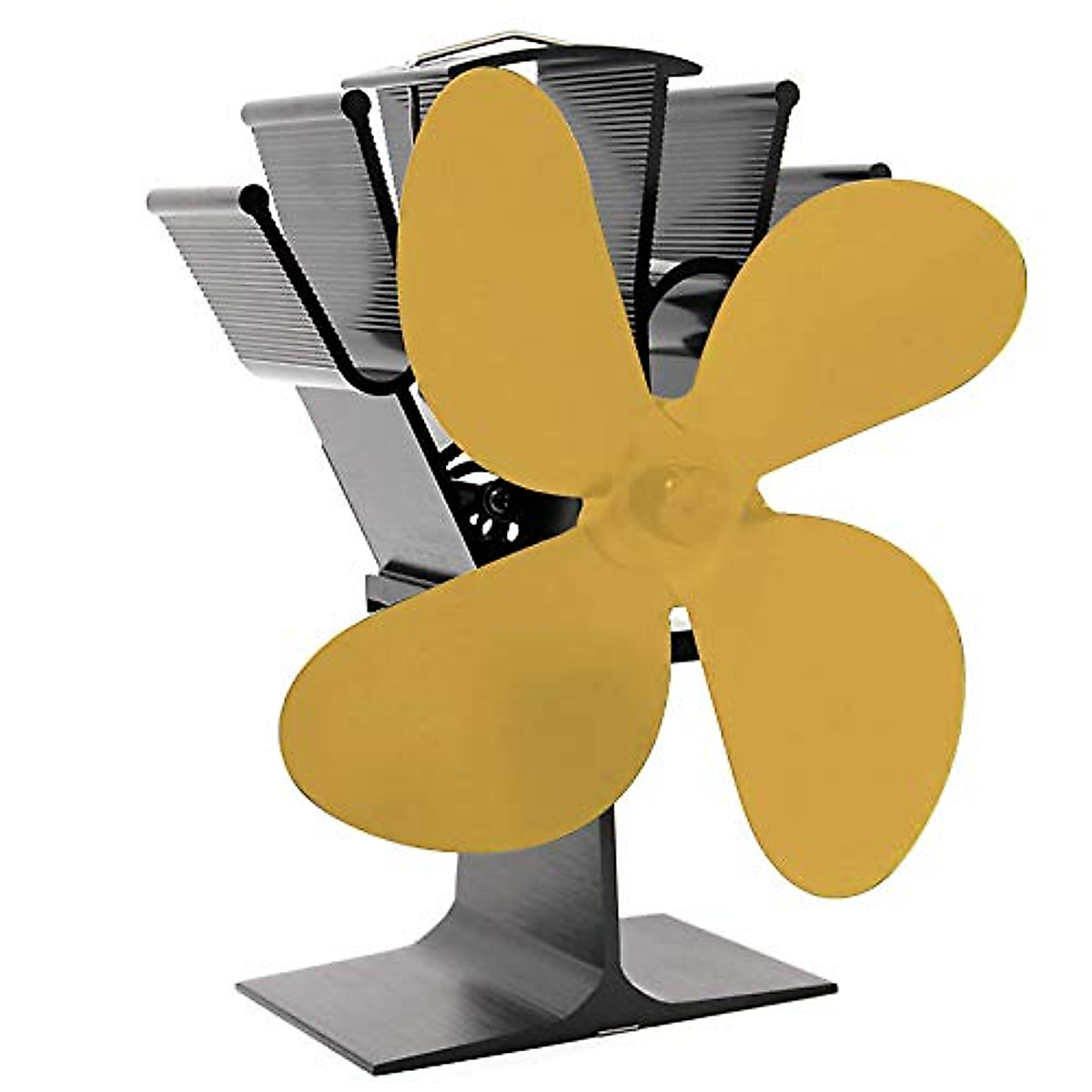 SF104 4 Blades Heat Powered Stove Fan for Wood Log Burner Heater Fireplace Fuel Room heater Fire in winter Fireplace cooling