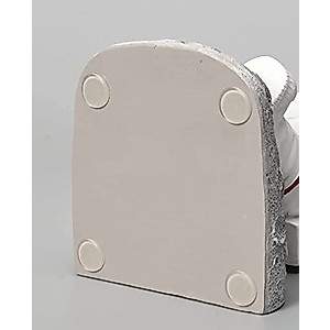 Bundle 2pcs Decor Resin Astronaut Bookends Decor Kids Bedroom Astronaut Toys Outer Space Themed Astronaut Figurine (Gold)