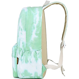 Canvas School Bag Backpack Girls or boy, Ranibow Style Unisex Fashionable Canvas Zip Backpack School College Laptop Bag for Teens Girls Students Casual Lightweight Travel Daypack Outdoor(Orange)