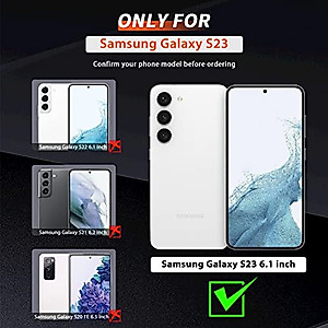 Defeneder Military Grade Drop Protection Case For Samsung Galaxy S23 with (2Pcs Tempered Glass Screen Protector+1Pcs Camara Lens Protector), Heavy-Duty Tough Rugged Full body Shockproof Hybrid cover