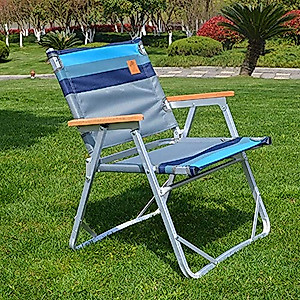 CZDYUF Rocking Chair Patio Lawn Chair, Beach Reclining Folding Chairs, Outdoor Portable Recliner for