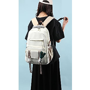 GGWIEAEA 2PCS Youth Waterproof Backpack Large Capacity Laptop Bag with Pencil Case Suitable for School Leisure And Travel