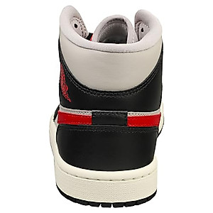 Nike Jordan 1 Mid Women Black/Gym Red-College Grey BQ6472-060 8