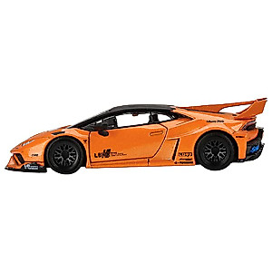 Toy Cars Lambo Huracan GT LB Works Arancio Borealis Orange Met w/Gray Met Top Ltd Ed to 5400 pcs 1/64 Diecast Model Car by True Scale Miniatures MGT00355