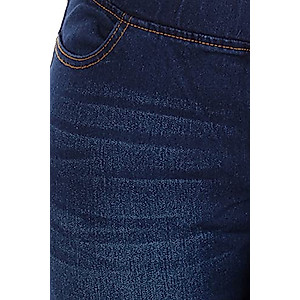 Women's Flare Jeans Stretch Bootcut Denim Jean Jeggings Slim Flare Pants Dark Wash Blue Size M
