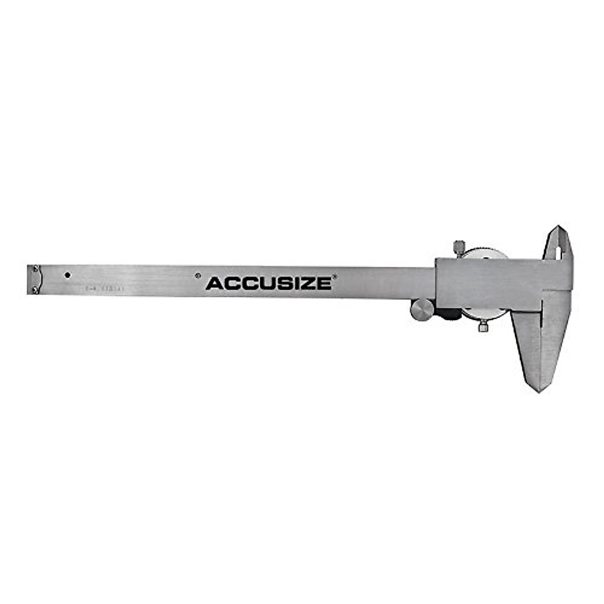 Accusize Industrial Tools 8''/200 mm by 0.001''/0.02 mm Dual Needle Precision Dial Caliper Stainless Steel in Fitted Case, Imperial/Metric, P920-S238