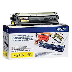 Brother TN-210 Black Cyan Magenta Yellow Toner Cartridge Set (TN210BK, TN210C, TN210M, TN210Y)