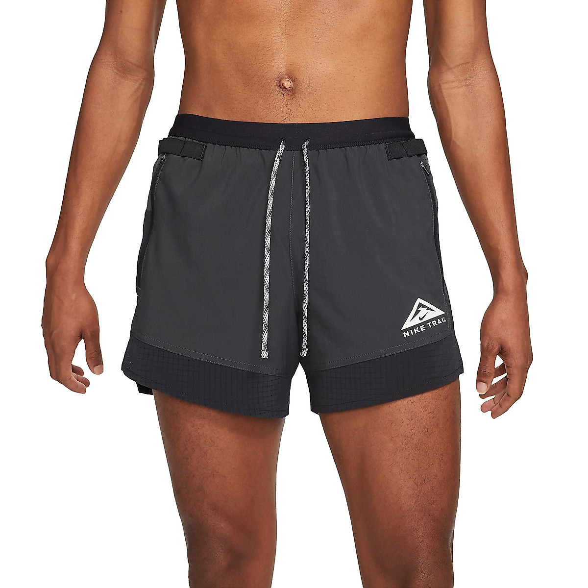 Nike Dri-FIT Flex Stride Men's Trail Shorts (as1, Alpha, m, Regular, Regular, Black/Dark Smoke Grey/White)