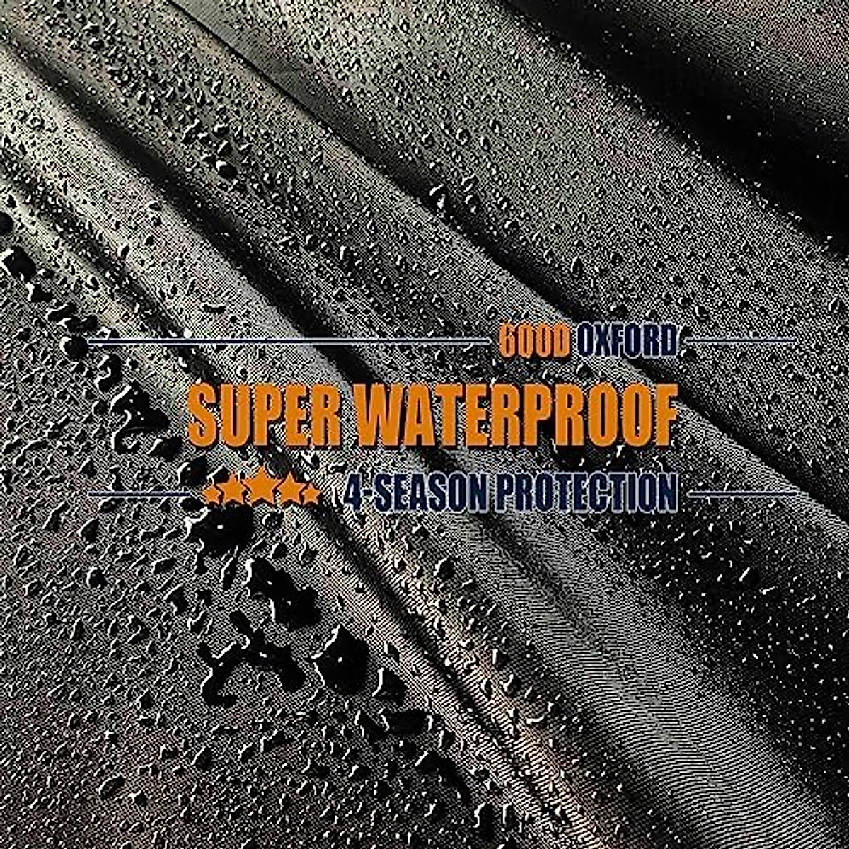 IC ICLOVER Firewood Log Hoop Cover, 40 Inch Outdoor 600D Heavy Duty Waterproof and Weather Resistant Round Log Rack Cover, with Full Length Zipper, Wood Ring Storage Holder Cover