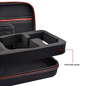 Nintendo Switch Protective Case, Portable Multi-Function Hard EVA Pouch Storage Bag Carrying Case For Nintendo Switch Console &Accessories Black