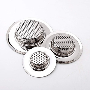 Hair Catcher Shower Drain(3 Pack), Bathtub Drain Cover, Sink Tub Drain Stopper, Sink Strainer for Kitchen and Bathroom, Hair Stopper for Bathtub Drain Cover Size from 2.13'' to 4.5''.