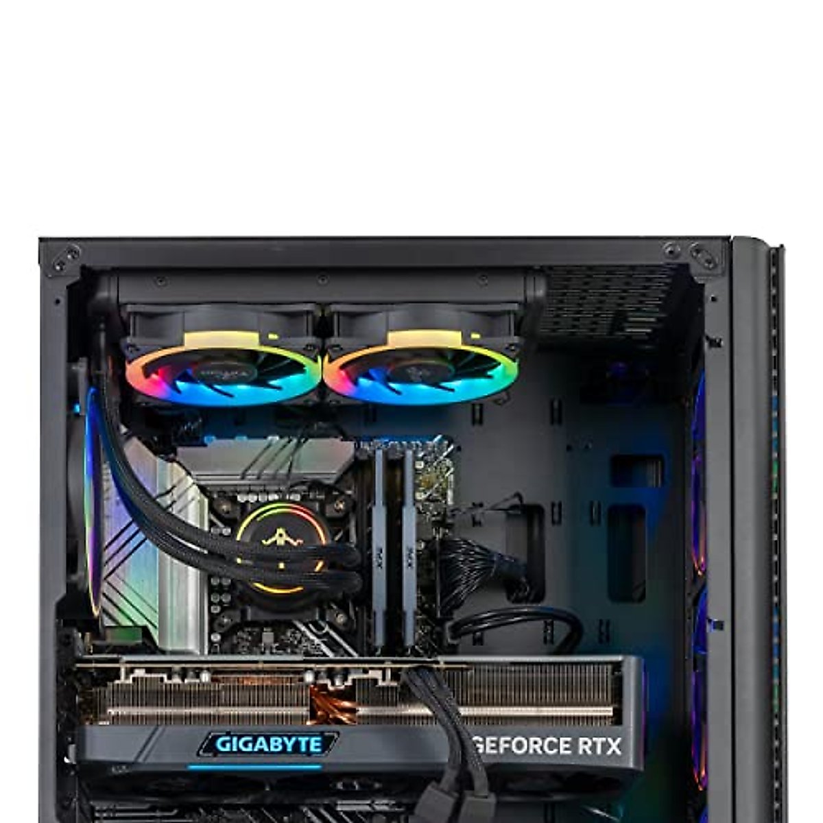 YEYIAN Yari AIO Cooled Gaming Desktop - Ryzen 7 7700X 5.40 GHz, 16GB DDR5 5600MHz RAM, 1TB NVMe SSD, NVIDIA GeForce RTX 4070 12 GB GDDR6X Graphics, VR Ready, USB-C, Windows 11 Home