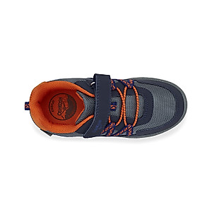 OshKosh B'Gosh Boy's Sevvy Sneaker, Navy/Orange, 5 Toddler