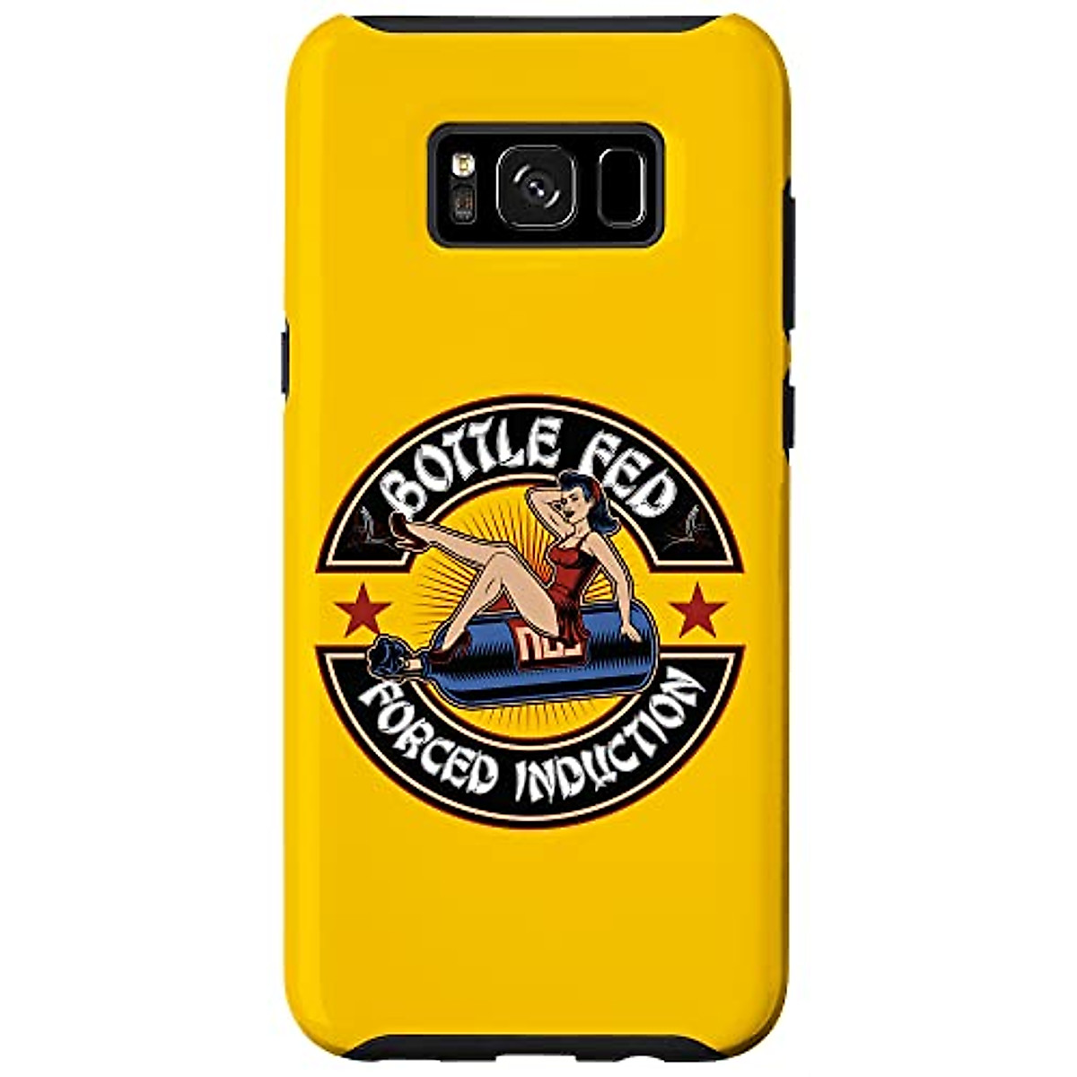 Galaxy S8+ Funny Drag Racing Import Cars Power Adder NOS Bottle Fed Case