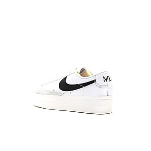 Nike Womens WMNS Blazer Low Platform DJ0292 101 - Size 9W White/Black