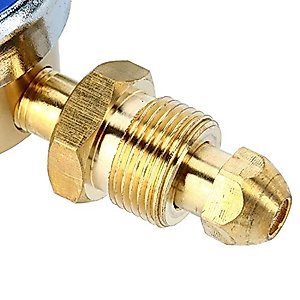 Argon Regulator With Flowmeter TIG Welder MIG Welding CO2 Regulator 0 to 25 L/MIN - 0 to 25 MPA Pressure Gauge CGA580 Inlet Connection Gas Welder Welding Regulator with Built-In Flow Meter