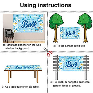 DPKOW It's a Boy Banner for Boy Baby Shower Decoration, Baby Shower Indoor House Decoration, Baby Shower Backdrop Decoration Wall Room Baby Shower