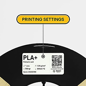 KODAK PLA Plus 3D Printer Filament,1.75mm +/- 0.02 mm, 750g (1.7lbs) Spool, Silver