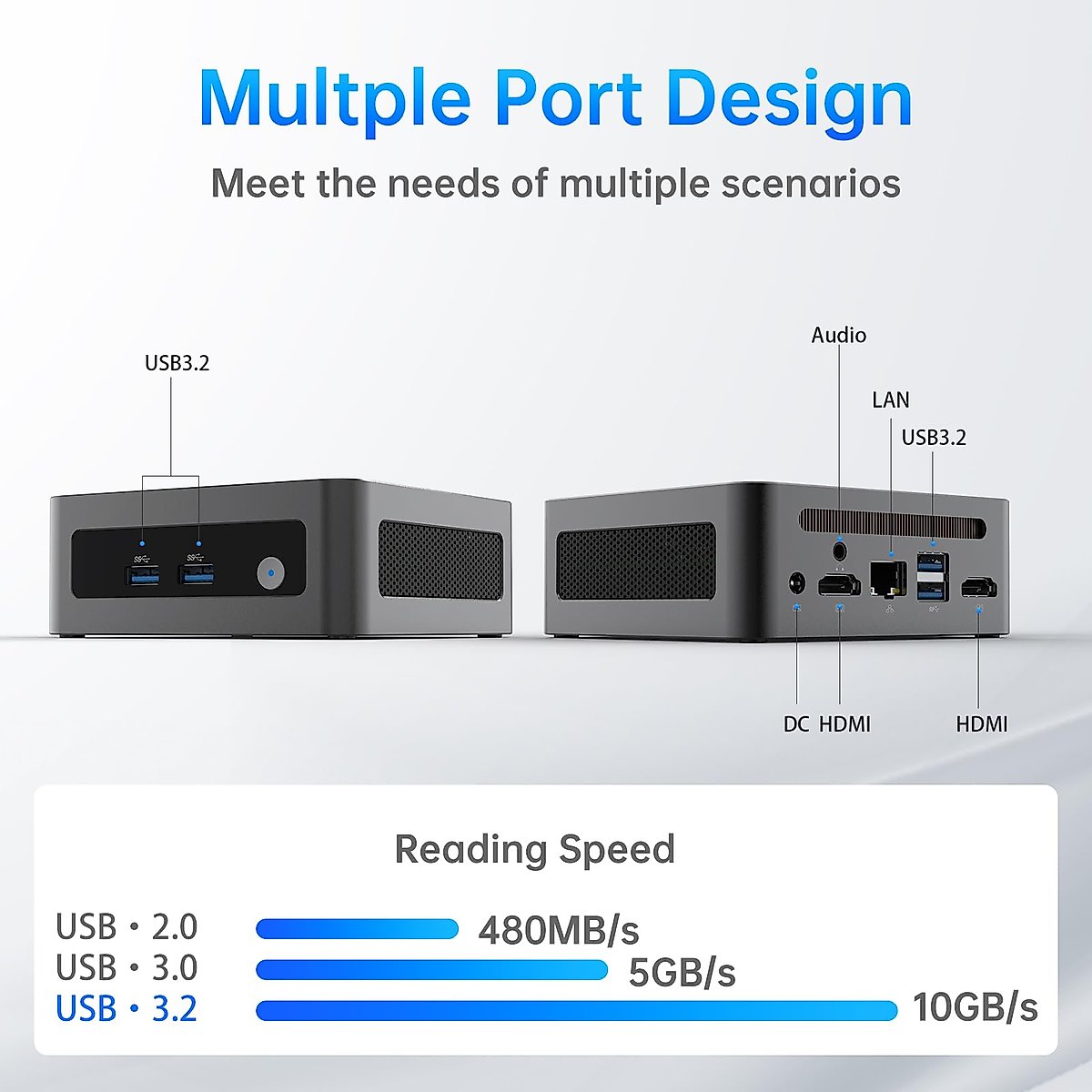 MOREFINE M9 Mini PC Windows 11 Pro, Intel 12th Gen N100(Up to 3.4GHz) Mini Computers, 16GB DDR4 RAM 512GB M.2 NVME SSD Mini Desktop Computer, Windows Computer Support WiFi6/BT5.2/Dual Display