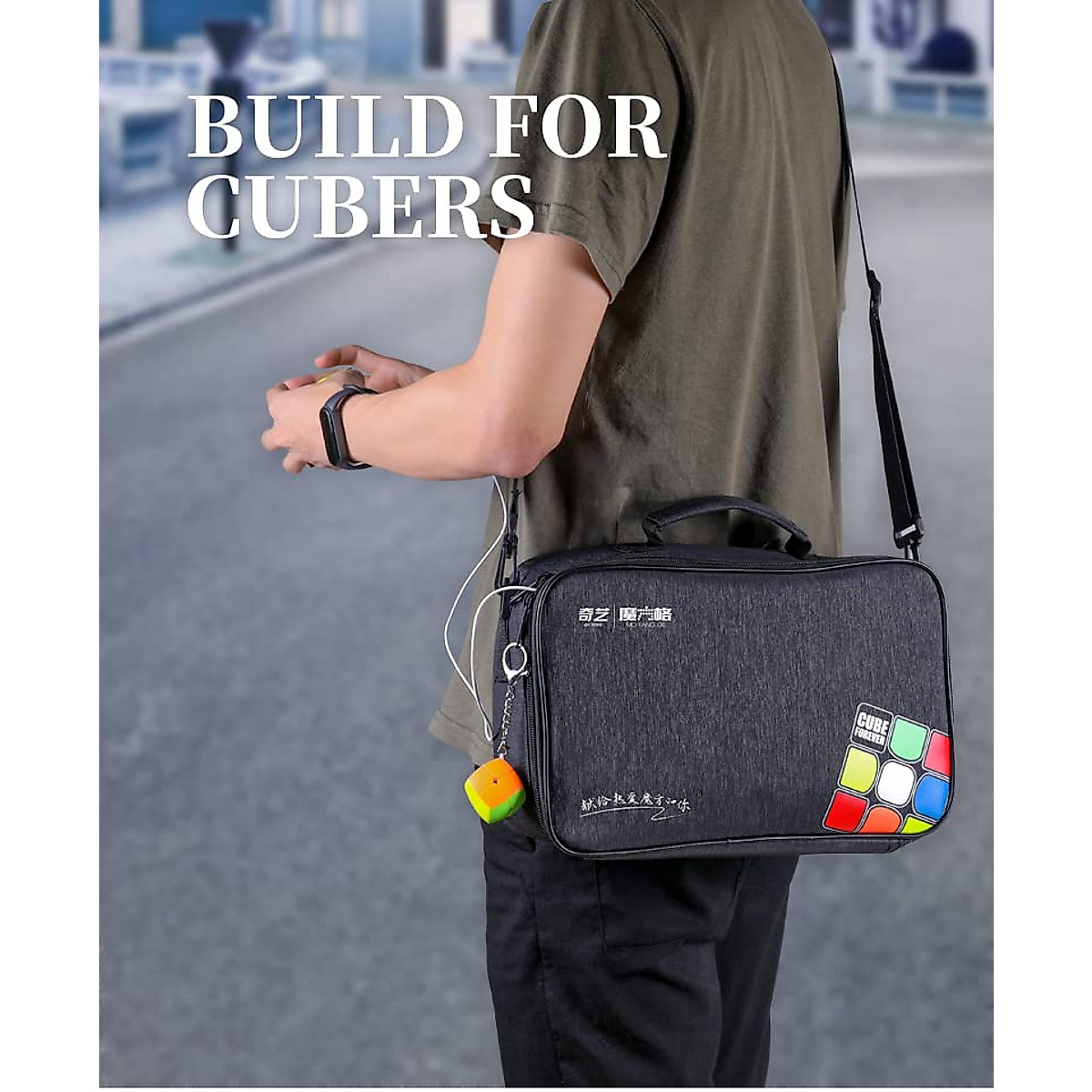 Taolele QY Toys Carrying Bag Box Storage Case Portable Handbag Shoulder Bag for Magic Cubes Game Tourism Traveling