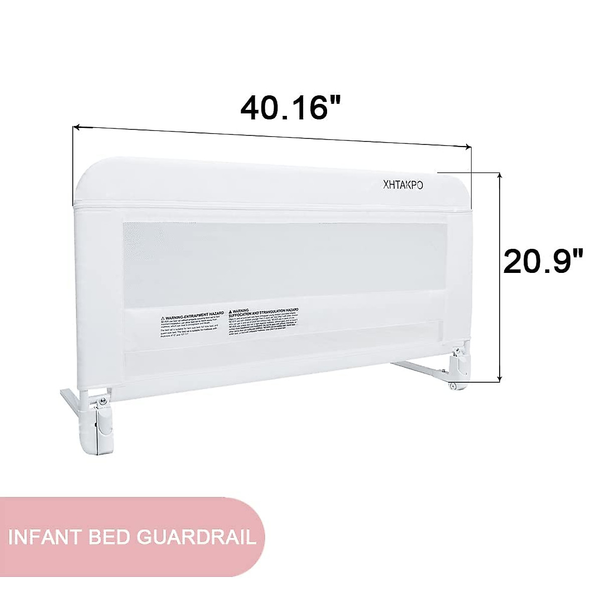 XHTAKPO Guard Rails for Bed,Reinforced Anchor Safety System for Baby Double Bed Rail White Without Cotton