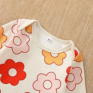 Infant Newborn Baby Girls Floral Sleep Gown Headband Sleepwear Romper Sleeping Bags Outfits (Floral-Red, 0-3 Months)