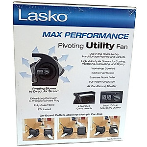 Lasko Max Performance Pivoting Utility Fan Model U15720
