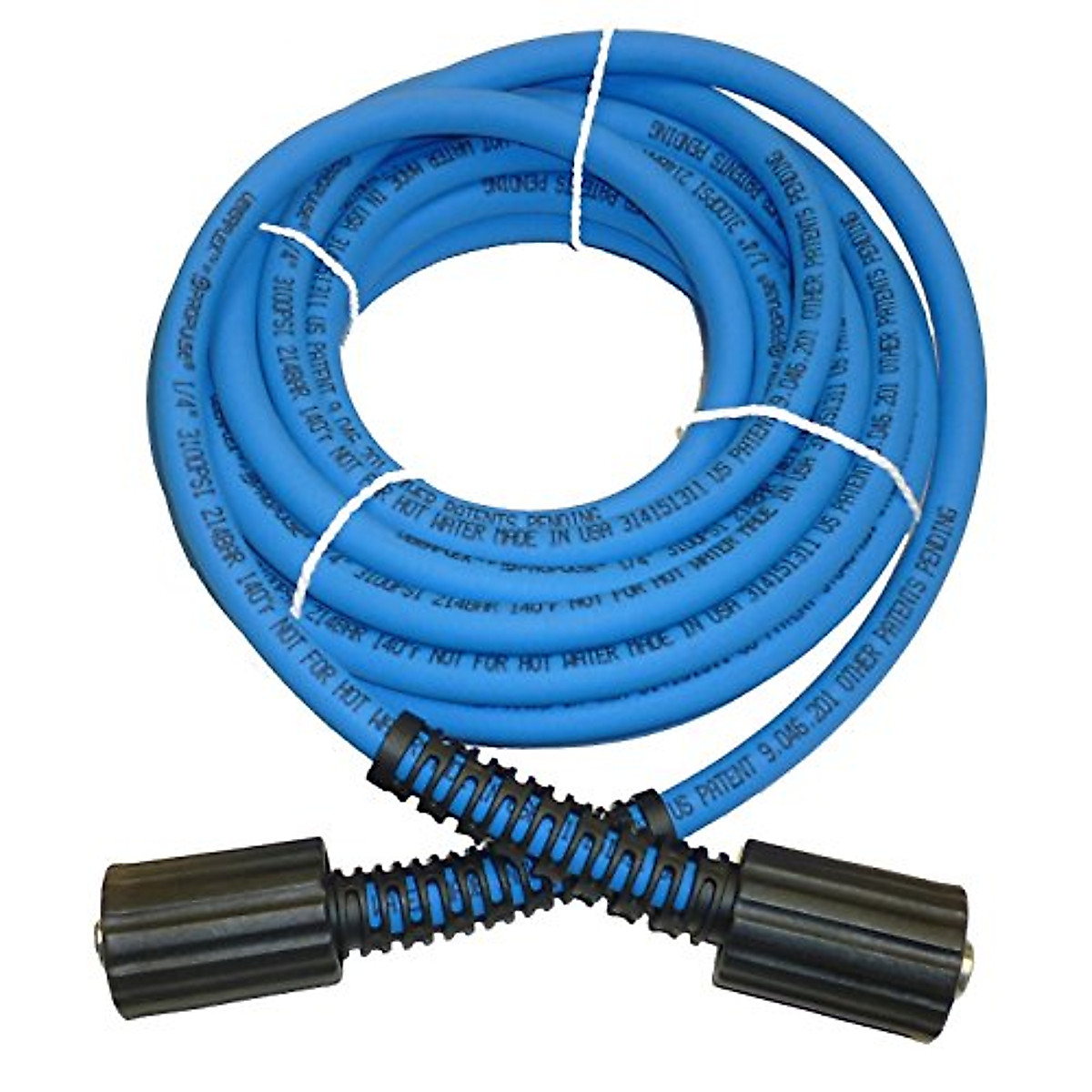 UBERFLEX Kink Resistant Pressure Washer Hose 1/4" x 25' 3,100 PSI with (2) 22MM