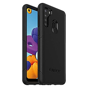 OtterBox Galaxy A21 Commuter Series Lite Case - BLACK, slim & tough, pocket-friendly, with open access to ports and speakers (no port covers),