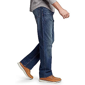 Eddie Bauer Men's Authentic Jeans - Relaxed, Faded Indigo, 34W x 32L