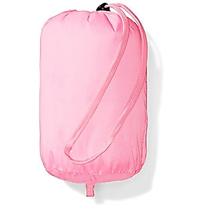 Amazon Essentials Girls' Lightweight Water-Resistant Packable Hooded Puffer Jacket, Neon Pink, Small