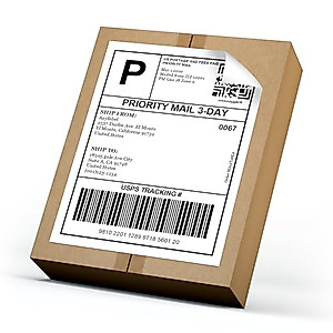 Anylabel 8.5" x 11" Full Sheet Label Sticker for Laser & Inkjet Printer - 1 Per Page Shipping Labels for Packages Permanent Adhesive Easy Peel, Full Page Shipping Labels (100 Sheets, 100 Labels)