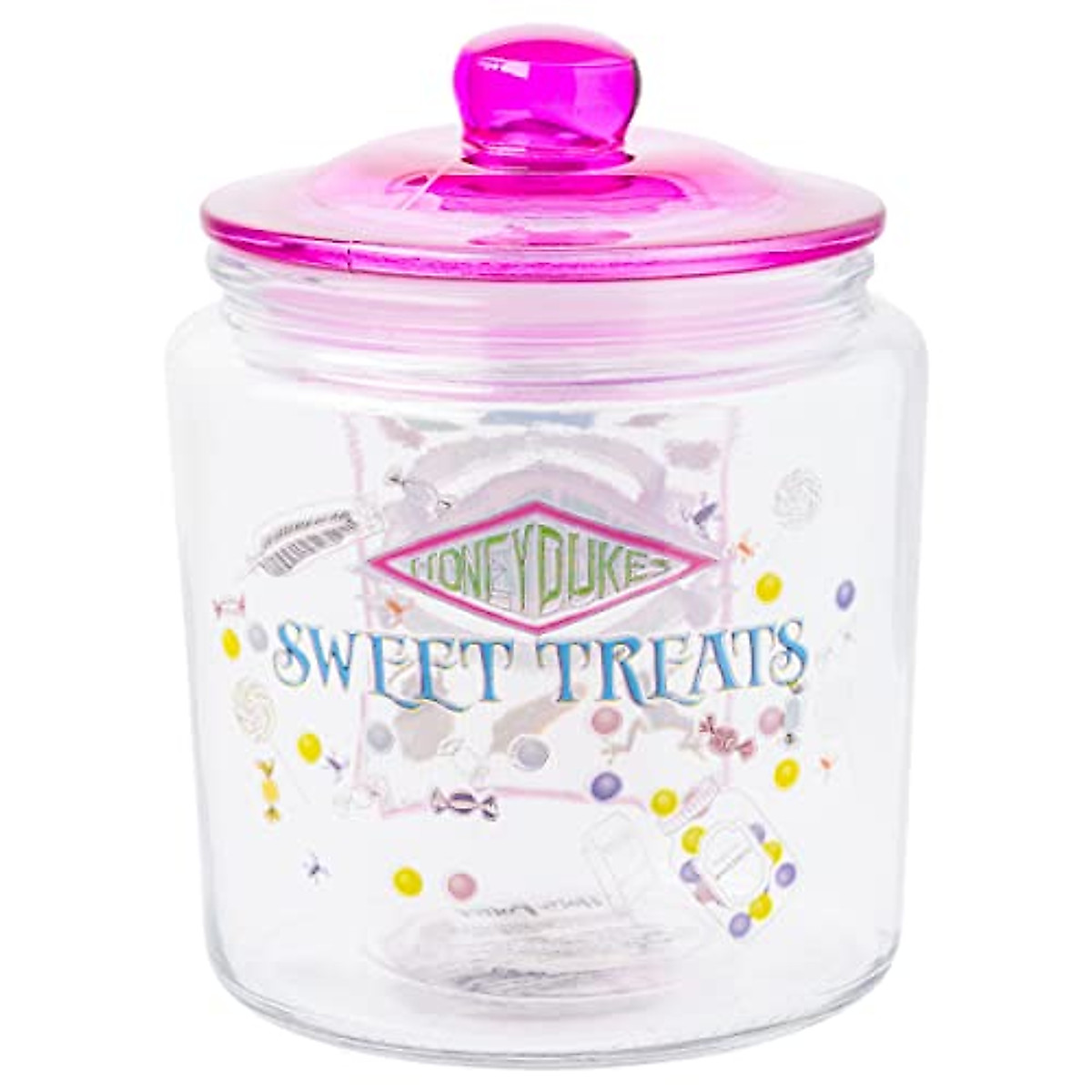 Silver Buffalo Harry Potter Honeydukes Treats Glass Jar with Lid, 6 Inches