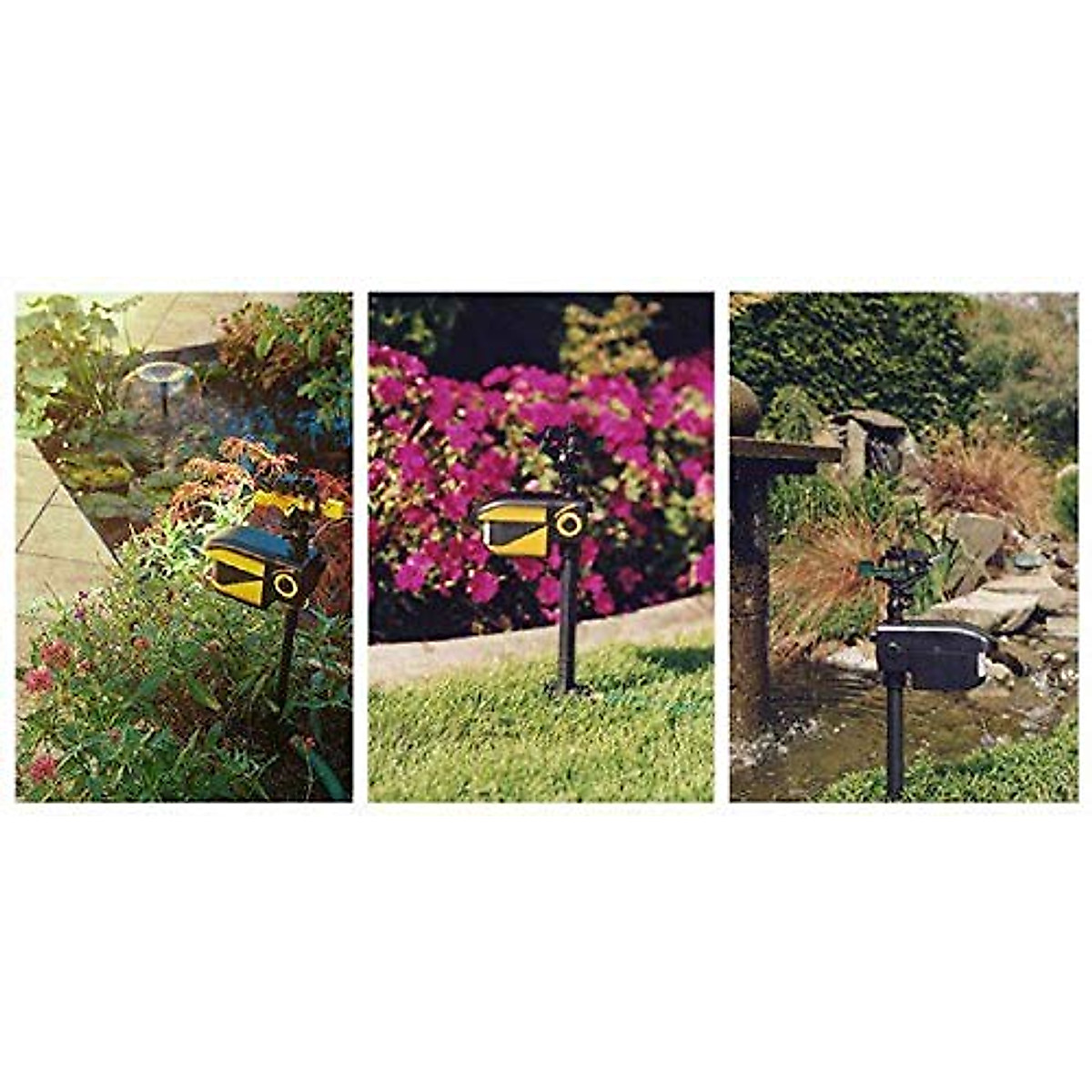 SHINING Bird Scare Garden Automatically PIR Sensor Water Jet Driving Animals (Yellow)
