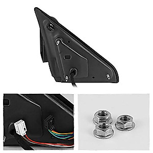 AKKON - For 2009-2018 Dodge Ram Towing Mirrors With Power Folding | Temperature Sensor |Heat | Turn Signal | Light - Smoke Black