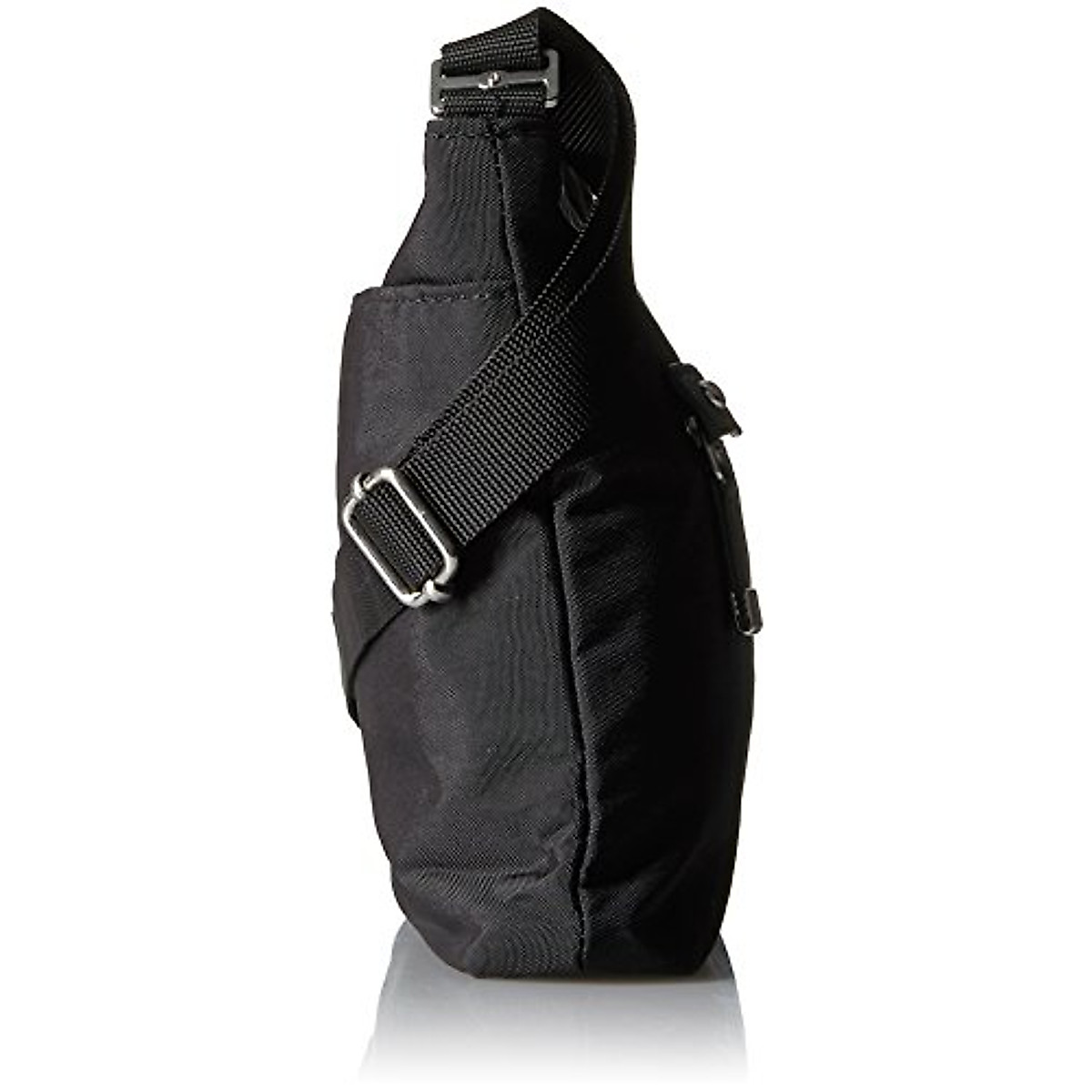 Baggallini womens All Around Crossbody, Black With Sand Lining, One Size