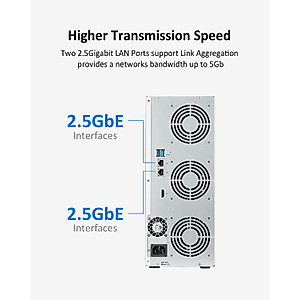 TERRAMASTER 2.5GbE NAS Server 9Bay T9-423 - DDR4 8G RAM