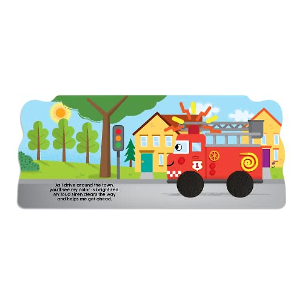 Friendly Fire Truck - Touch and Feel Board Book - Sensory Board Book