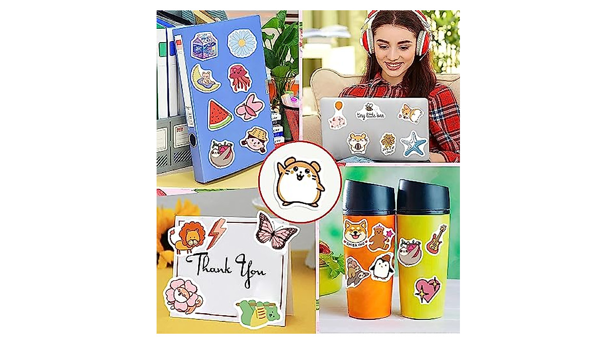 600 PCS Cute Waterproof Stickers for DIY & Gifts