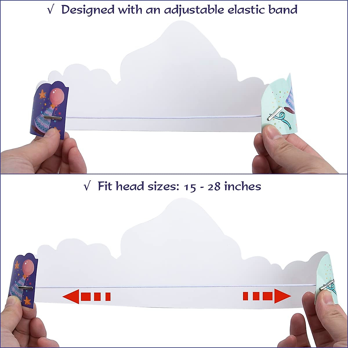 ARTLYMERS 120pcs Happy Birthday Kits for Classroom Kids, Teacher Supplies for Classroom Include Birthday Hats, Birthday Stickers, Silicone Wristbands, School Classroom Kindergarten VBS Party Supplies