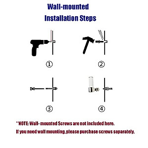 LC LICTOP 50mm Transparent Chrome Round Feet Acrylic Hooks 2pcs