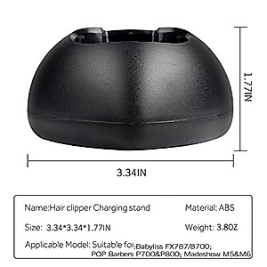 Hair Clipper Charging Stand for Babyliss FX 8700GCN 787GCN Electric Trimmer Charging Replacement Accessory Standing Charger Base Barber Cutting Tools