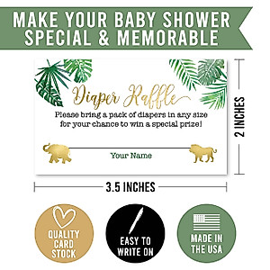 25 Baby Shower Diaper Raffle Tickets For Baby Shower Games To Play - Safari Baby Shower Games Gender Neutral, Diaper Raffle Cards, Baby Raffle Tickets, Baby Shower Invitation Inserts, Baby Shower Idea