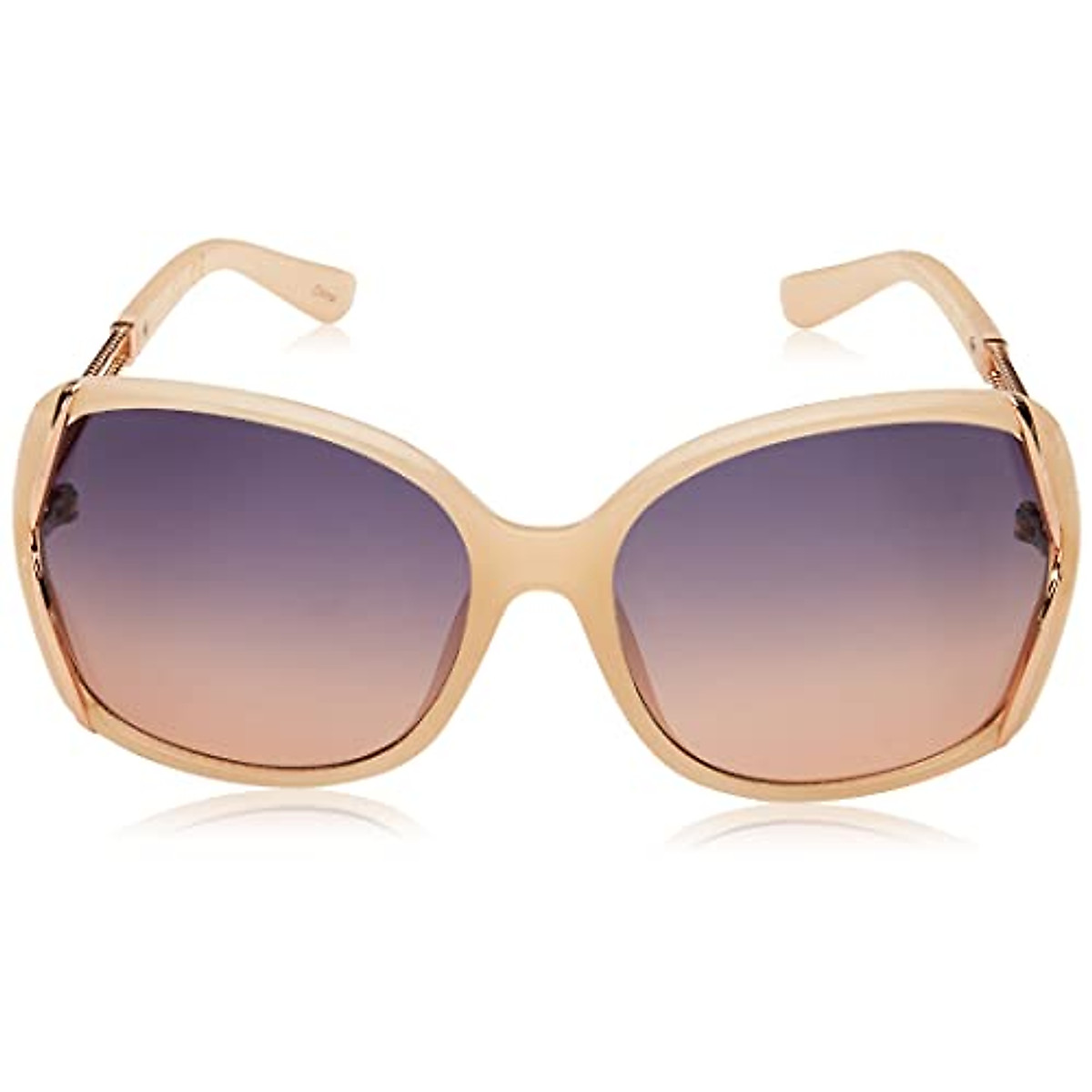 Jessica Simpson J6011 Beautiful Women's Butterfly Sunglasses with 100% UV Protection. Glam Gifts for Her, 60 mm, Nude