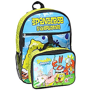 Nickelodeon SpongeBob 5 PC Backpack Set w/ Lunchbox & More