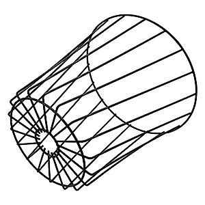 Cabilock Trash Bin Wire Mesh Trash Can Decorative Wastebasket Recycling Bin Iron Waste Paper Basket Garbage Can Container Bin for Office Bathroom Bedroom Black