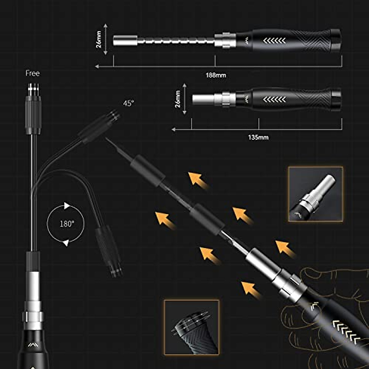 JAKEMY 164 in 1 Precision Screwdriver Set, Laptop Screwdriver Kit, Professional Computer Screwdriver Repair Kit with T5 Torx Screwdriver for MacBook, iPhone, Watch, Camera, Eyeglass, Xbox, DIY