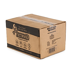Better Wood Products Fatwood Firestarter Box, Assorted sizes, 18-Pounds