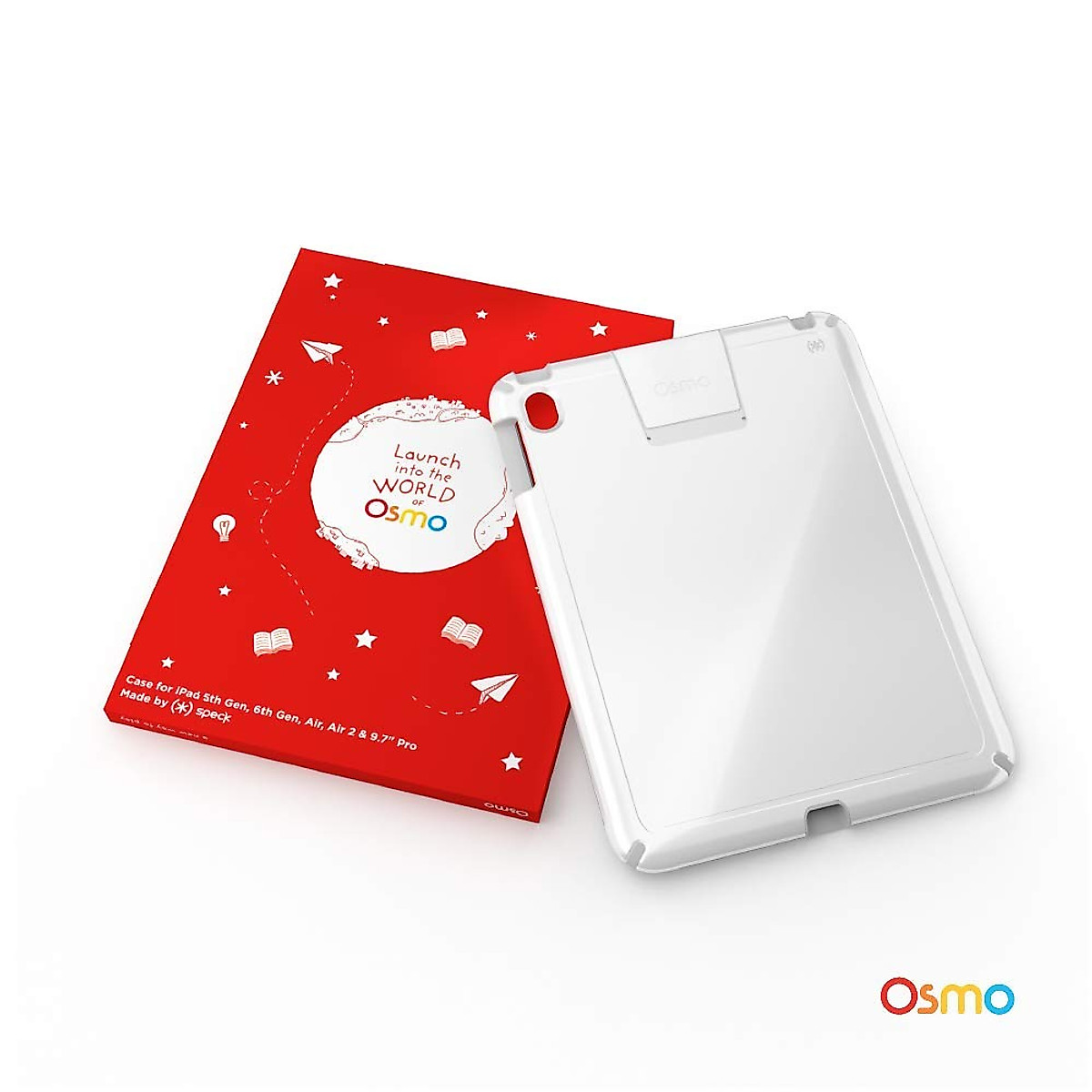 Osmo - Genius Starter Kit for iPad (New Version) + Osmo iPad Case Bundle - Problem Solving & Creativity (Ages 6-10) (OSMO iPad Base Included)