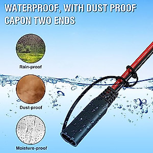 12FT SAE to SAE Extension Cable, SAE Connector Cable Quick Disconnect Connector 16AWG, for Automotive, Solar Panel Panel SAE Plug(12FT(16AWG))